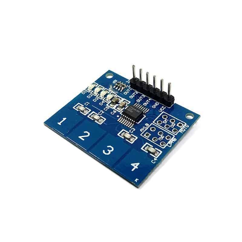 Digital Capacitive Touch Keypad Module 4×1 (TTP224 – 4 )