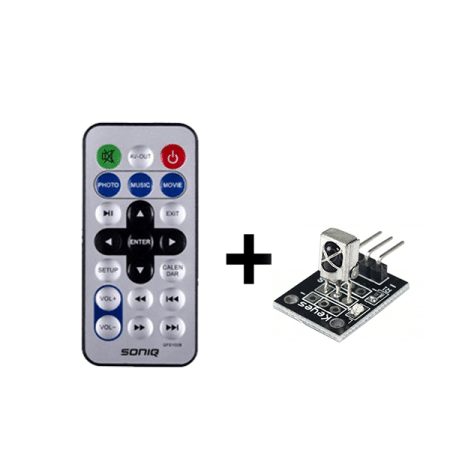 IR Remote Control +IR Receiver Module