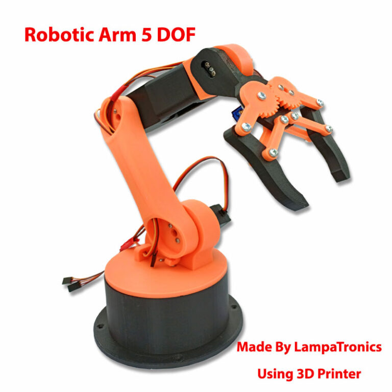Robotic Arm 5 DOF (Full Kit With Motor)